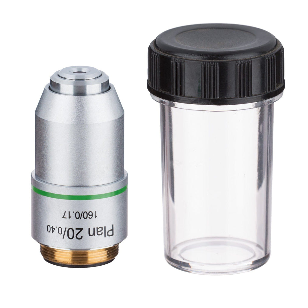 AmScope 20X Plan Achromatic Microscope Objective Lens