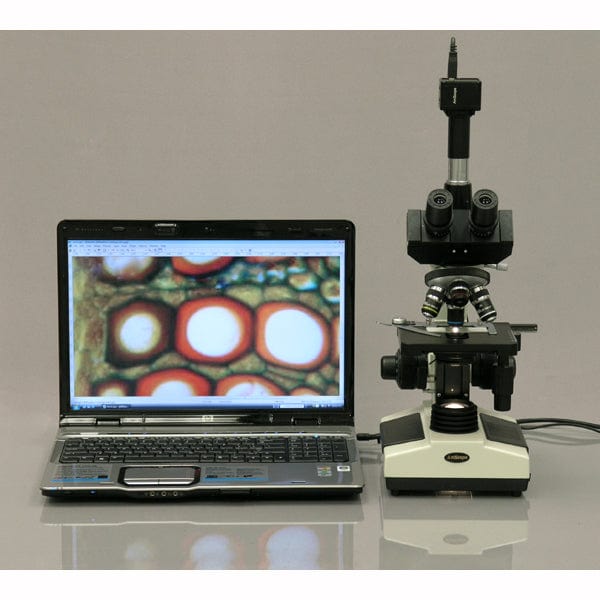 AmScope T390 Series Trinocular Biological Compound Microscope 40X-2500
