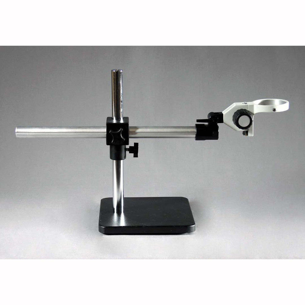 AmScope Single Arm Boom Stand for Stereo Microscopes - Aluminum Arm, P