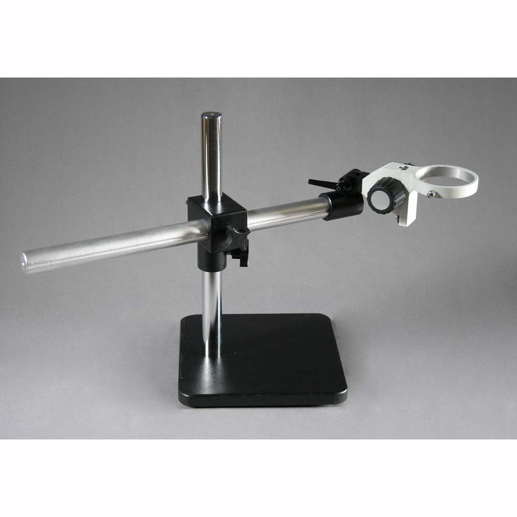 AmScope Single Arm Boom Stand for Stereo Microscopes - Aluminum Arm, P