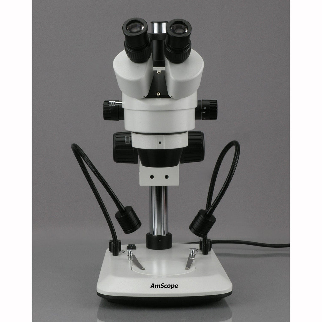 AmScope SM-1T Series Trinocular Stereo Microscope 7X-45X Magnification