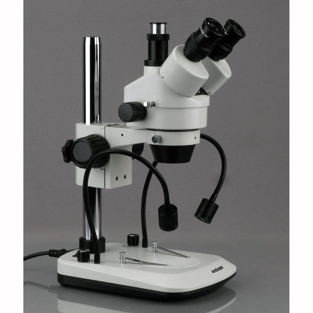 AmScope SM-1T Series Trinocular Stereo Microscope 7X-45X Magnification