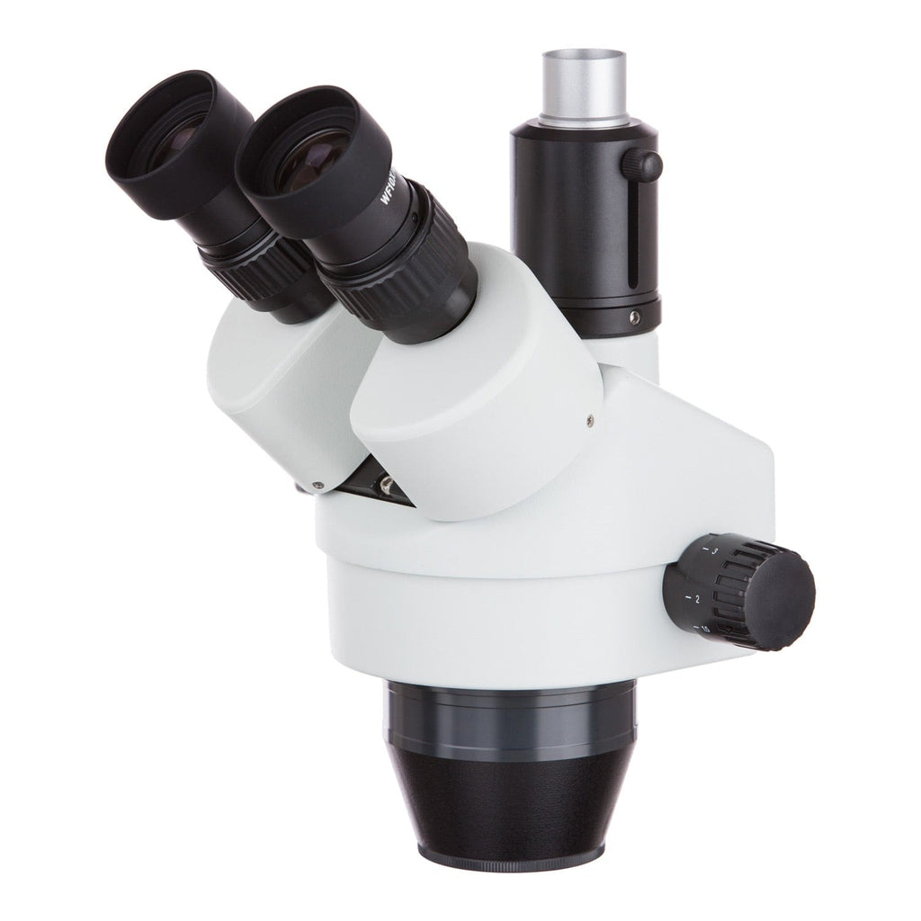 AmScope 7X-45X Magnification Trinocular Zoom Stereo Microscope Head