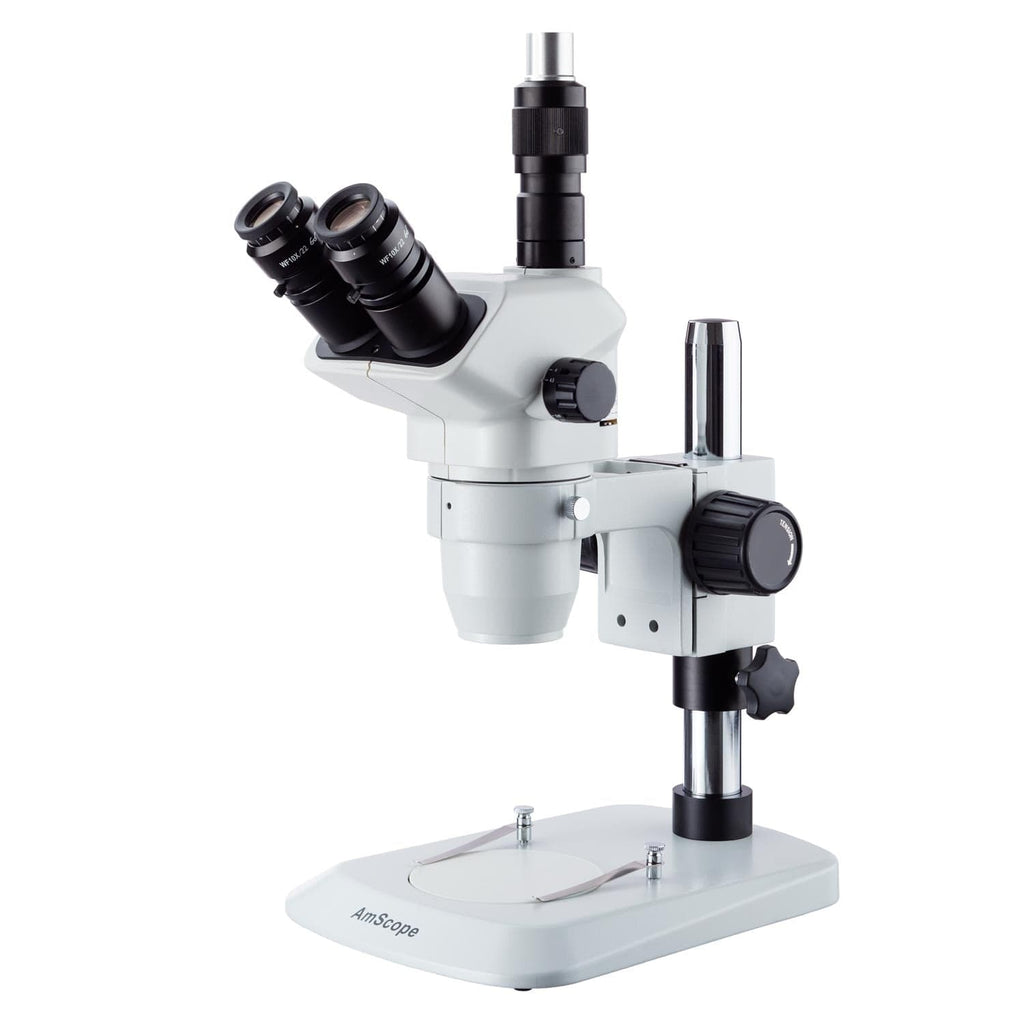 AmScope ZM-1 Series Zoom Trinocular Stereo Microscope 6.7X-45X Magnifi
