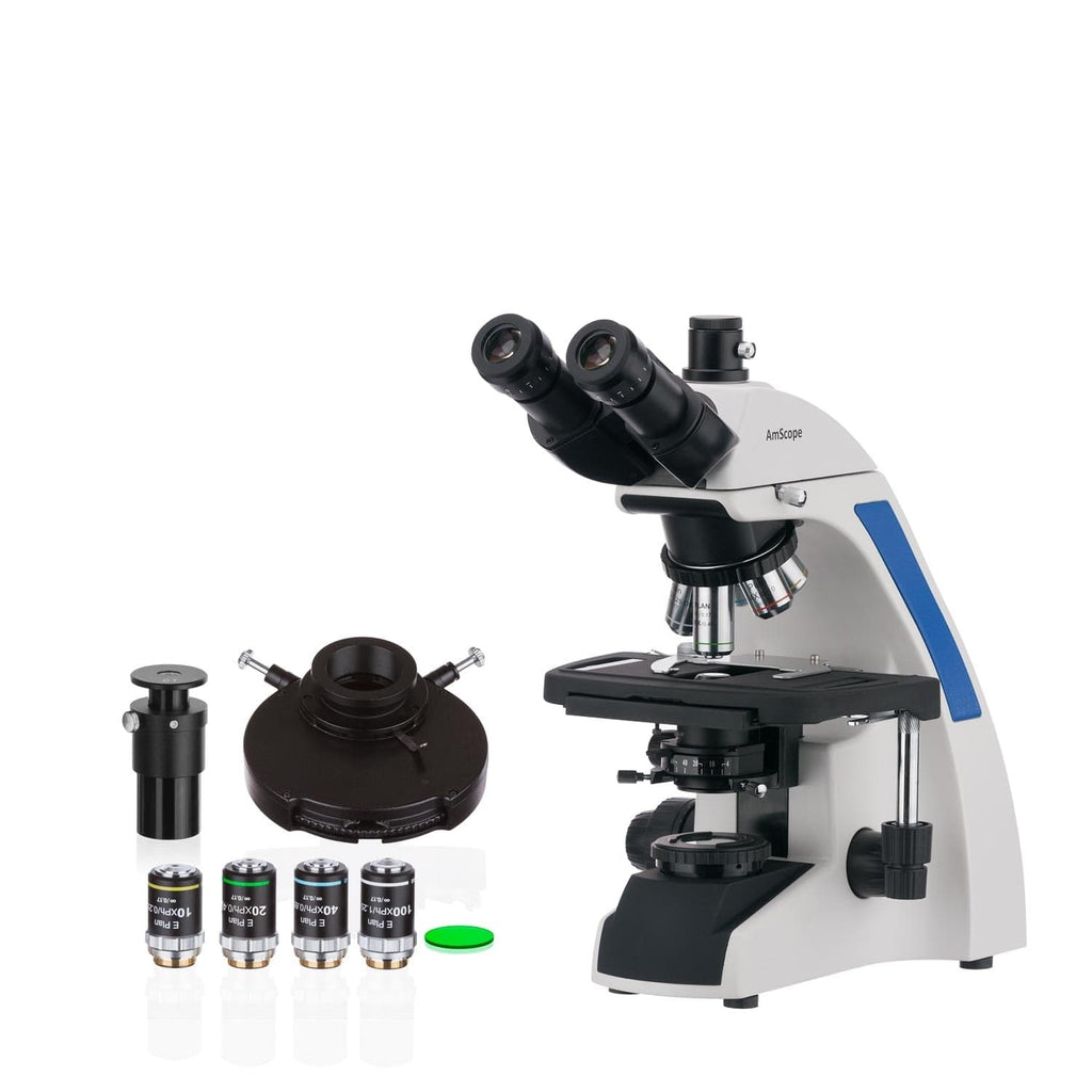 AmScope T720 Series Quintuple Brightfield Phase Contrast Plan Infinity