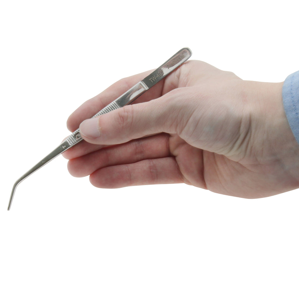 AmScope 6 in. Serrated Tip College Forceps with Lock